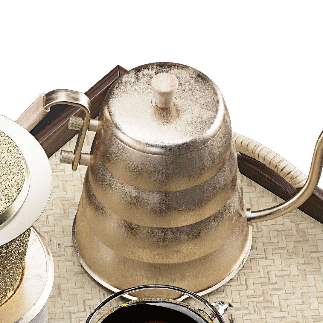 Drip Coffee Set 3D Model - TurboSquid 2125343