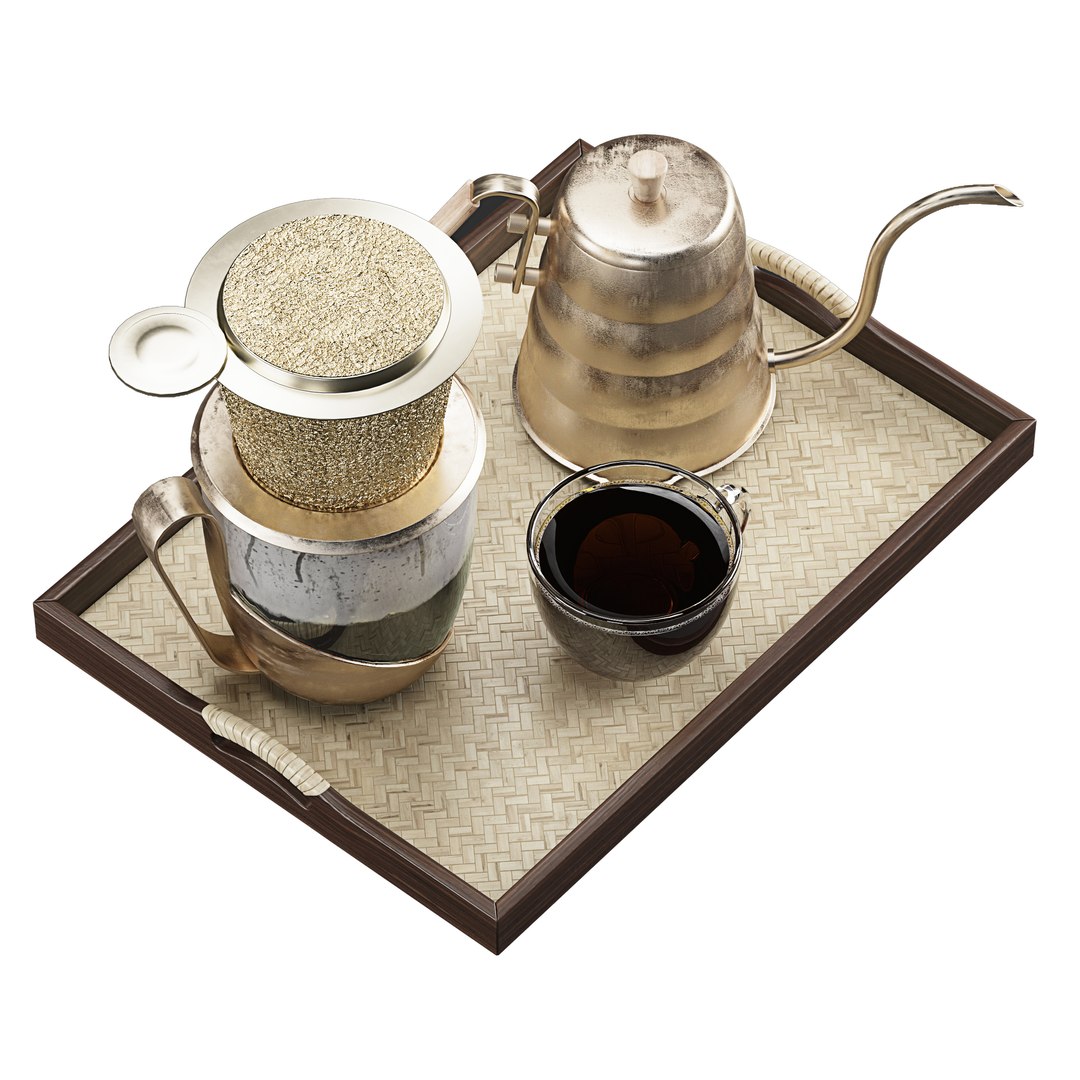 Drip Coffee Set 3D Model - TurboSquid 2125343