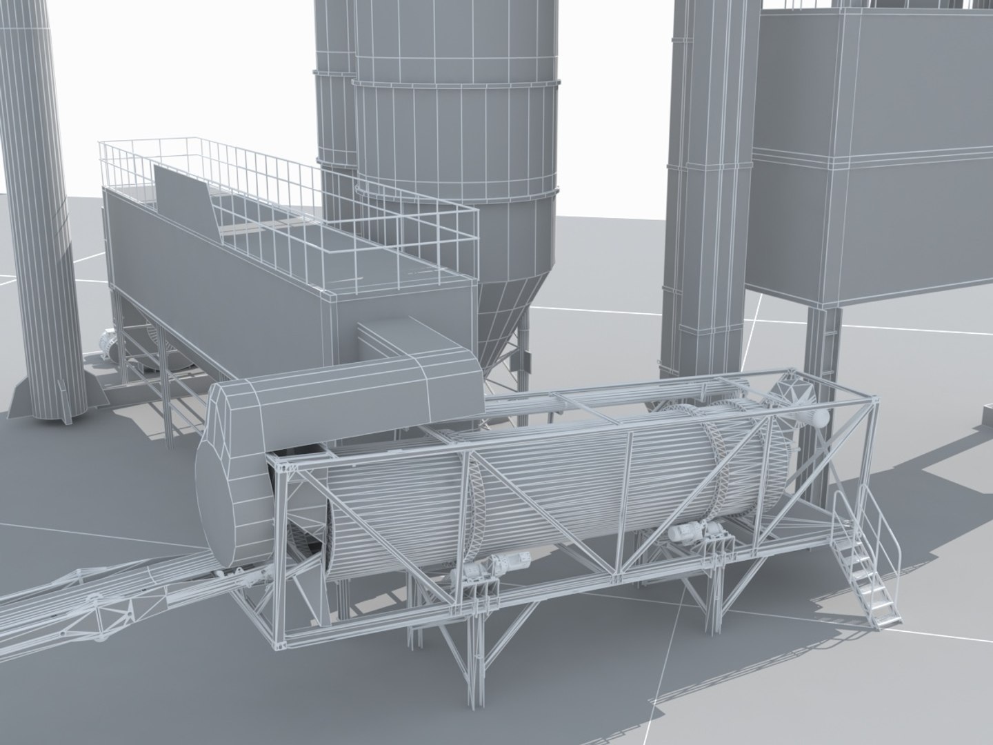 3D Concrete Batching Plant - TurboSquid 1948298