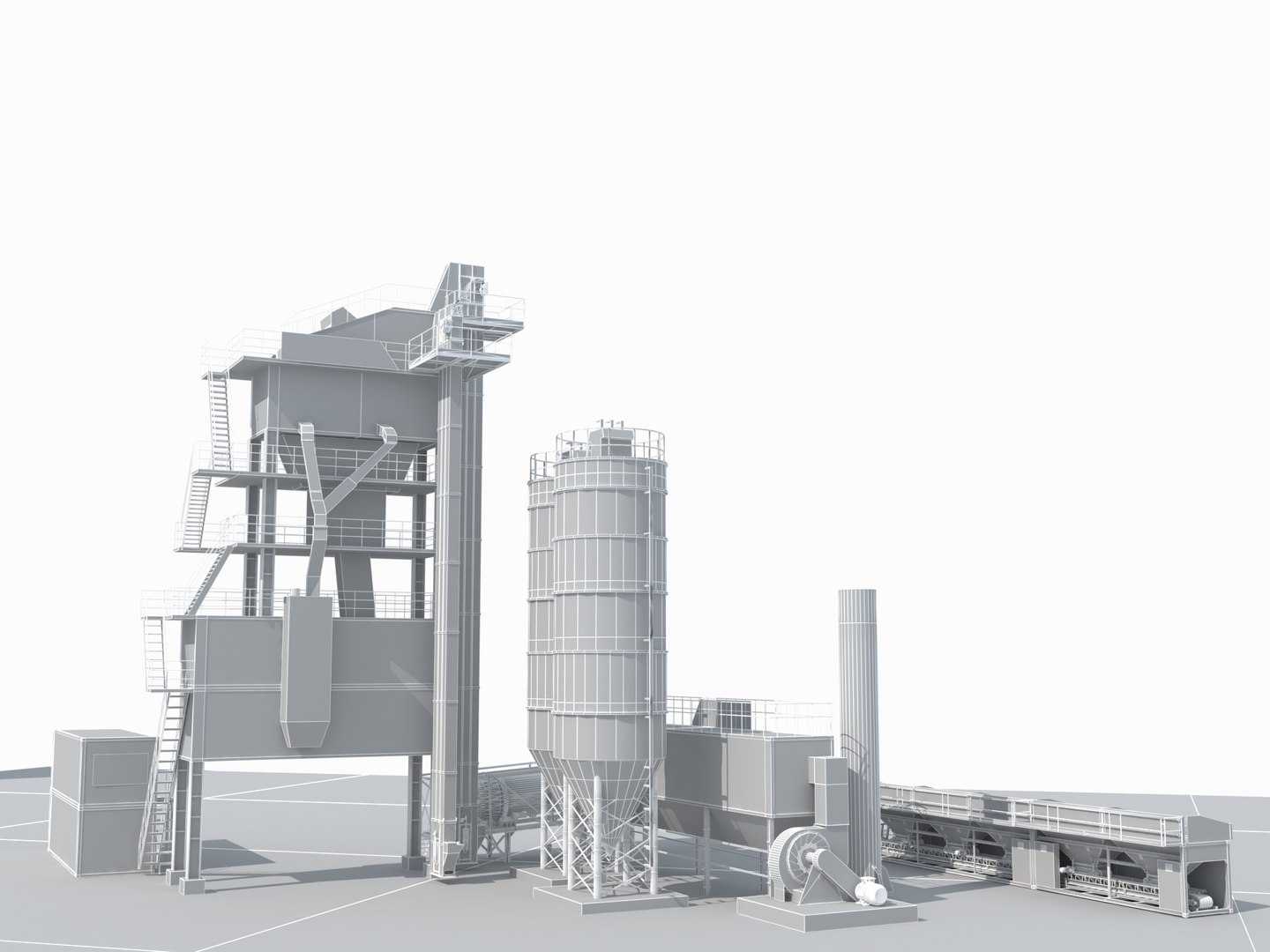 3D Concrete Batching Plant - TurboSquid 1948298