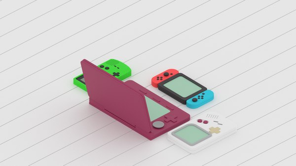 Nintendo Game Consoles Collection 3D model - TurboSquid 1714648