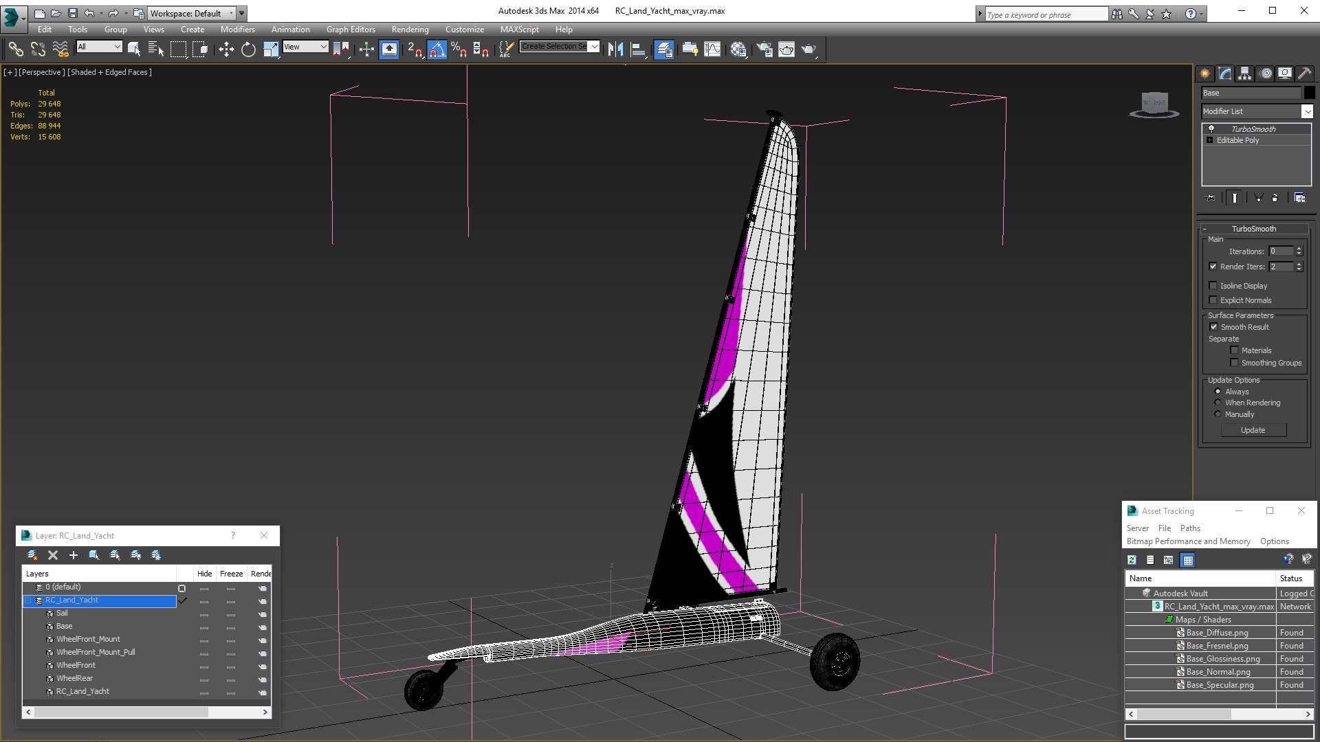 RC Land Yacht Model - TurboSquid 1997953