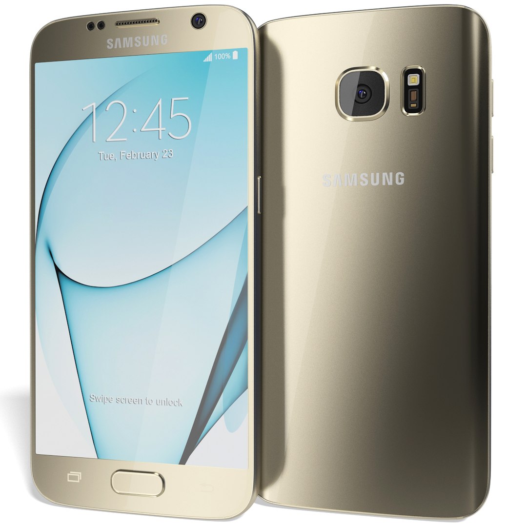 3d Model Realistic Samsung Galaxy S7
