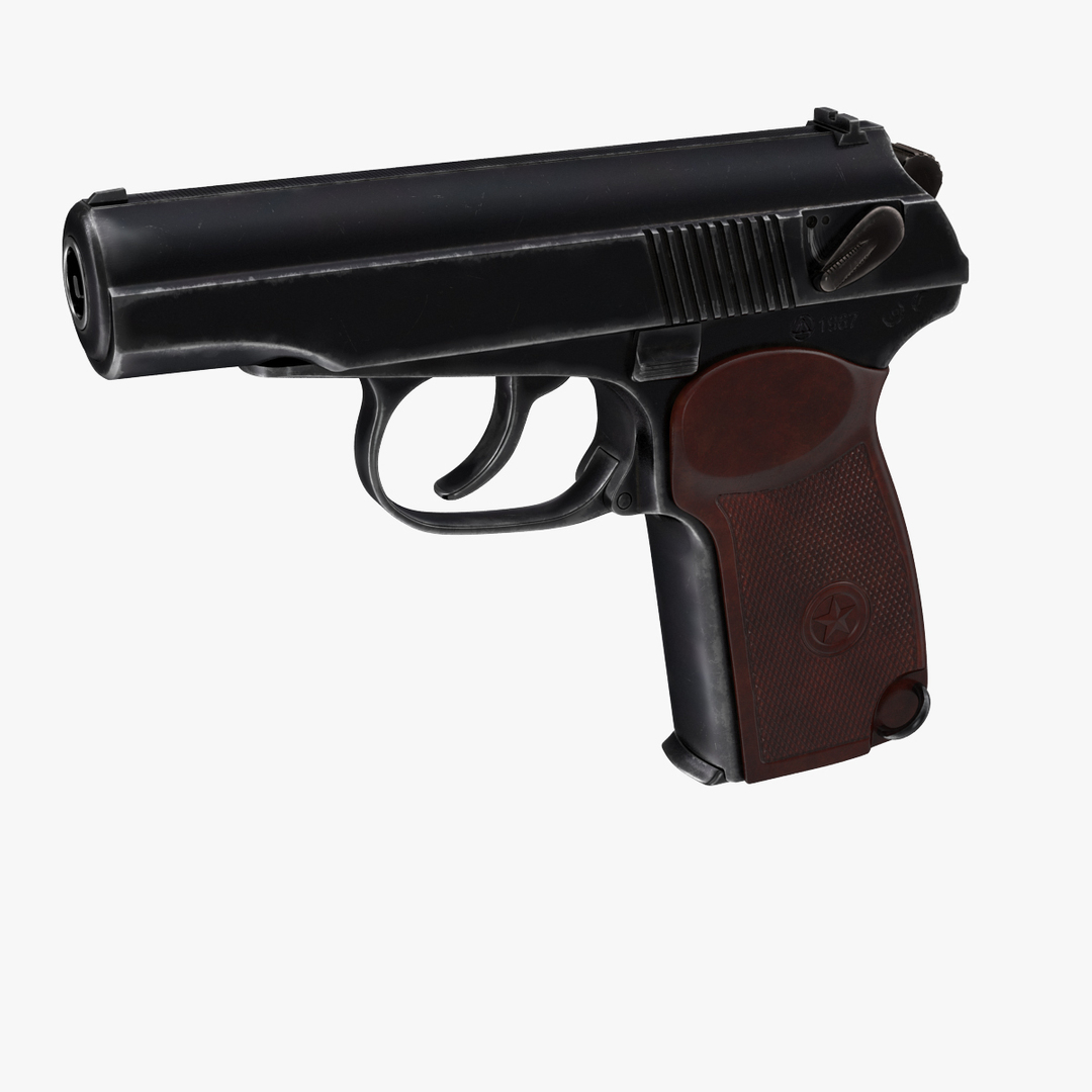 Makarov Pm Pistol 3d Model