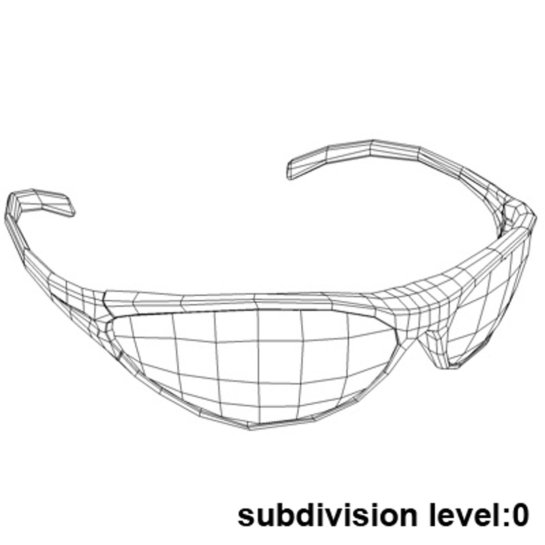 3d sunglasses eyewear model