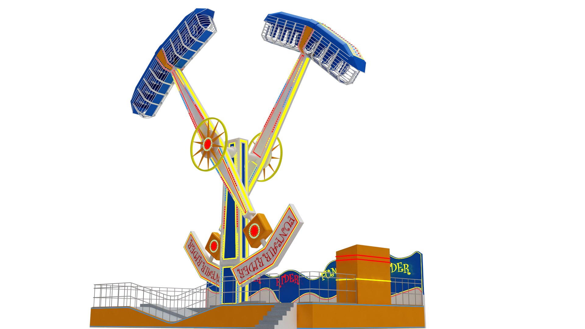 3D Model Funfair Rider - TurboSquid 1447511