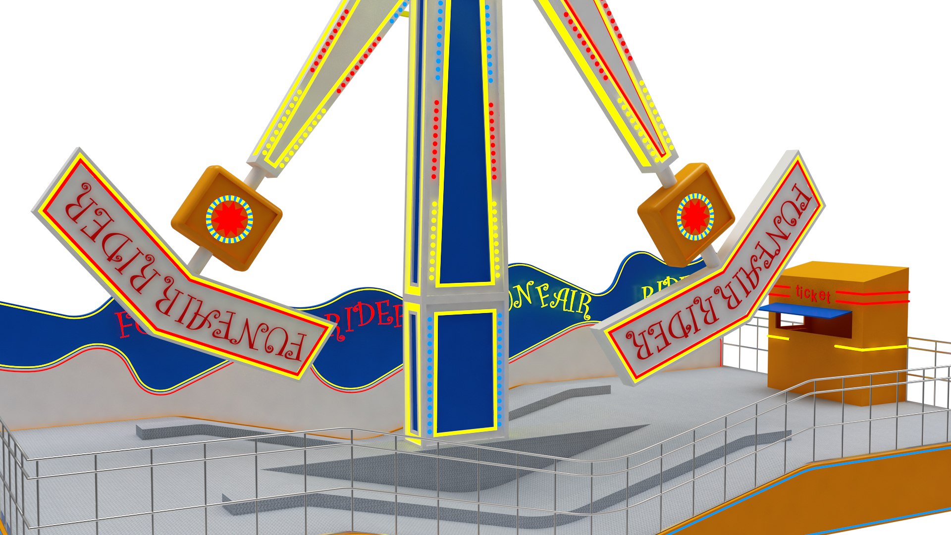 3D Model Funfair Rider - TurboSquid 1447511