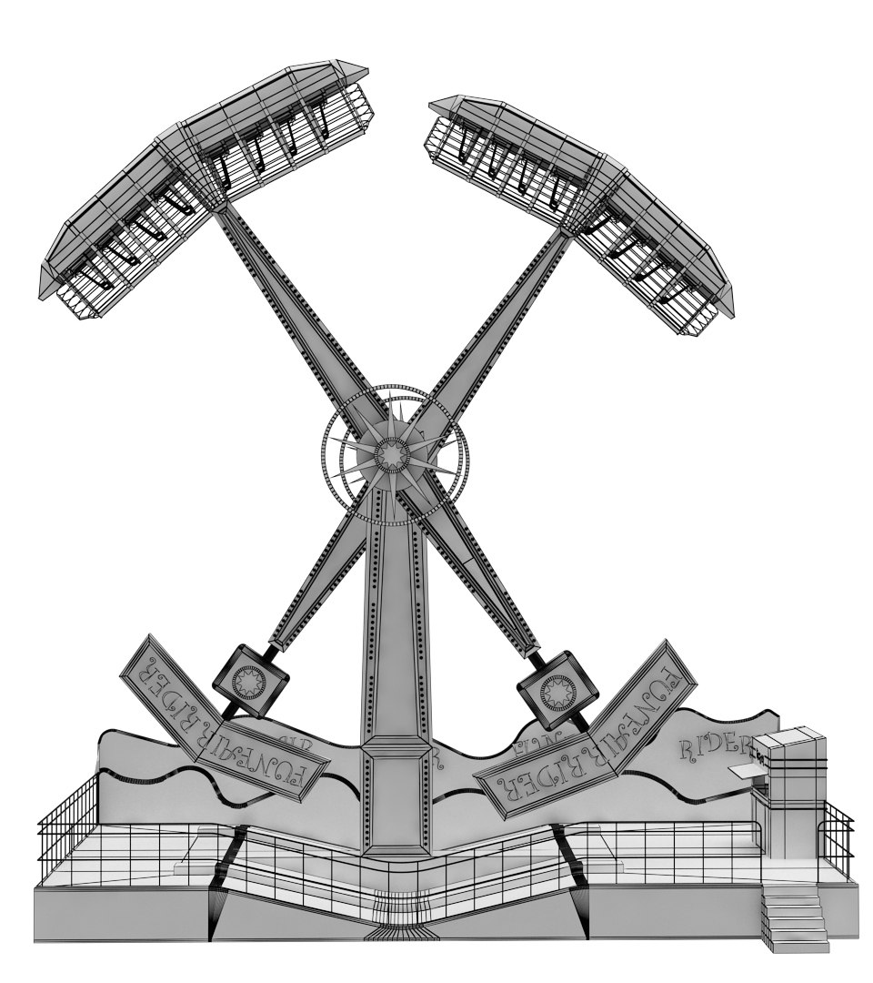 3D Model Funfair Rider - TurboSquid 1447511