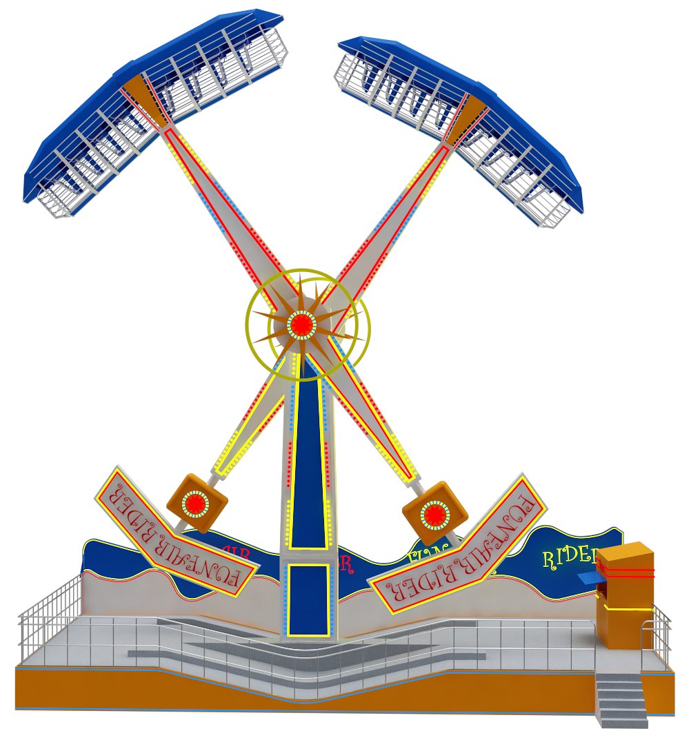 3D Model Funfair Rider - TurboSquid 1447511