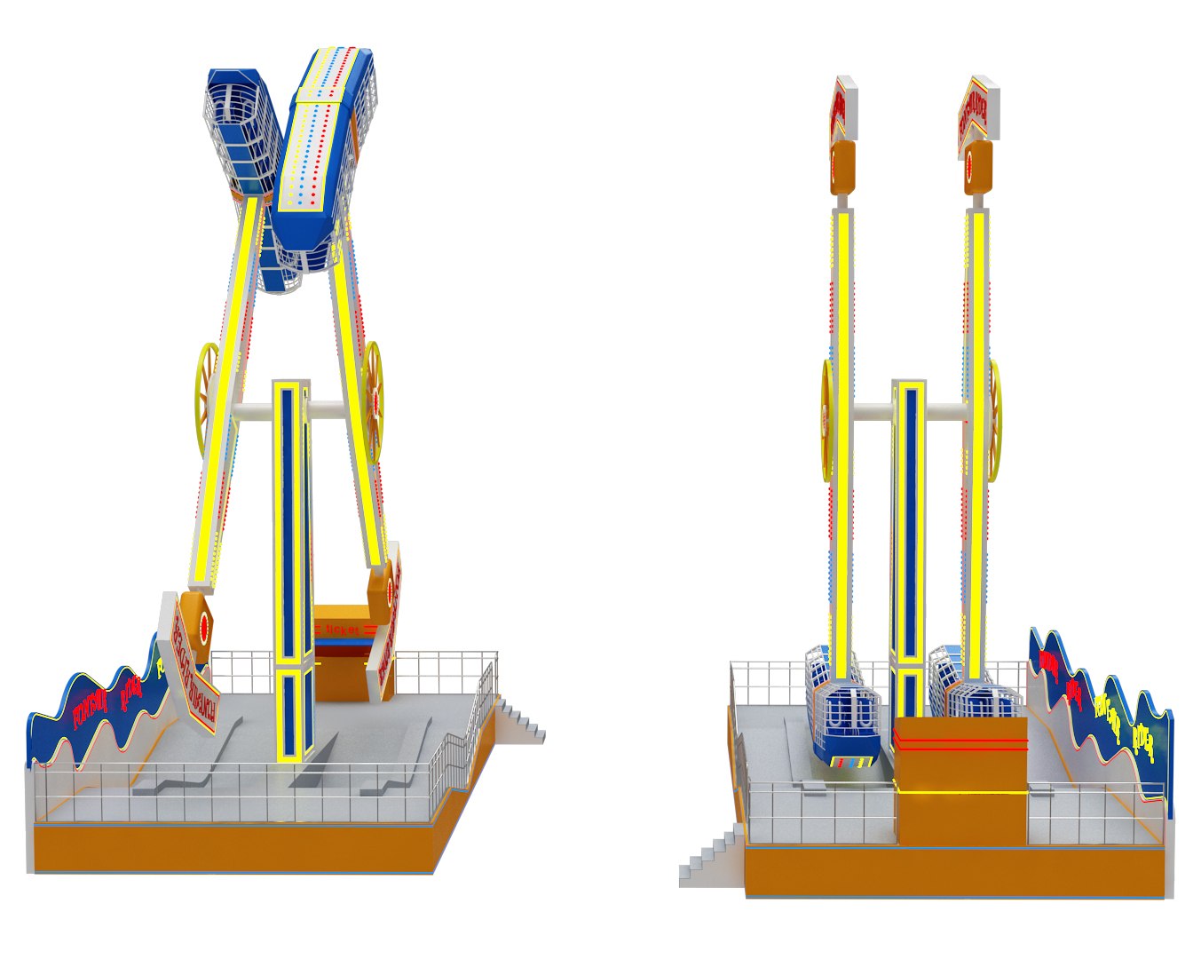 3D Model Funfair Rider - TurboSquid 1447511