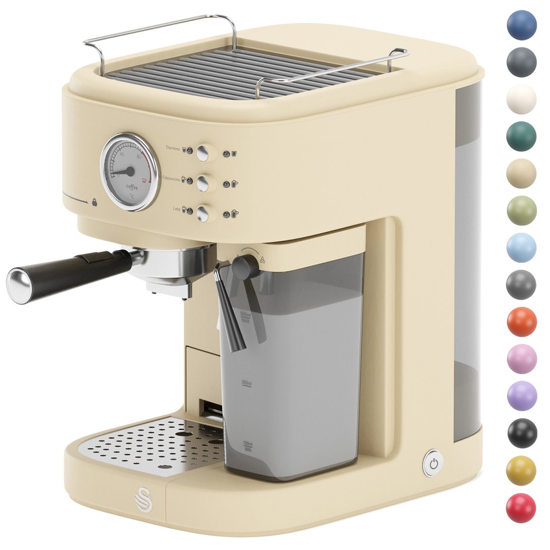 SWAN Espresso Coffee Machine 3D Model - TurboSquid 2038413