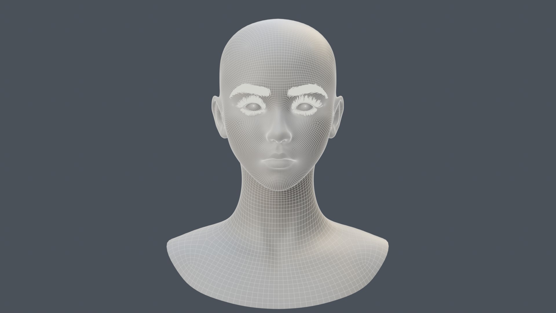 Asian Female Head Base Mesh Metahuman Topology V2 Model - TurboSquid ...