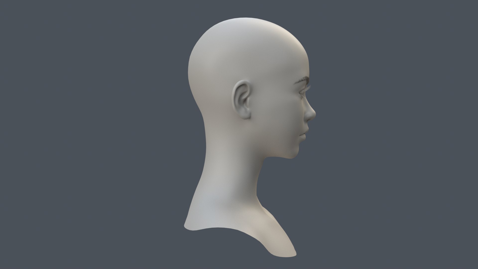 Asian Female Head Base Mesh Metahuman Topology V2 Model - TurboSquid ...
