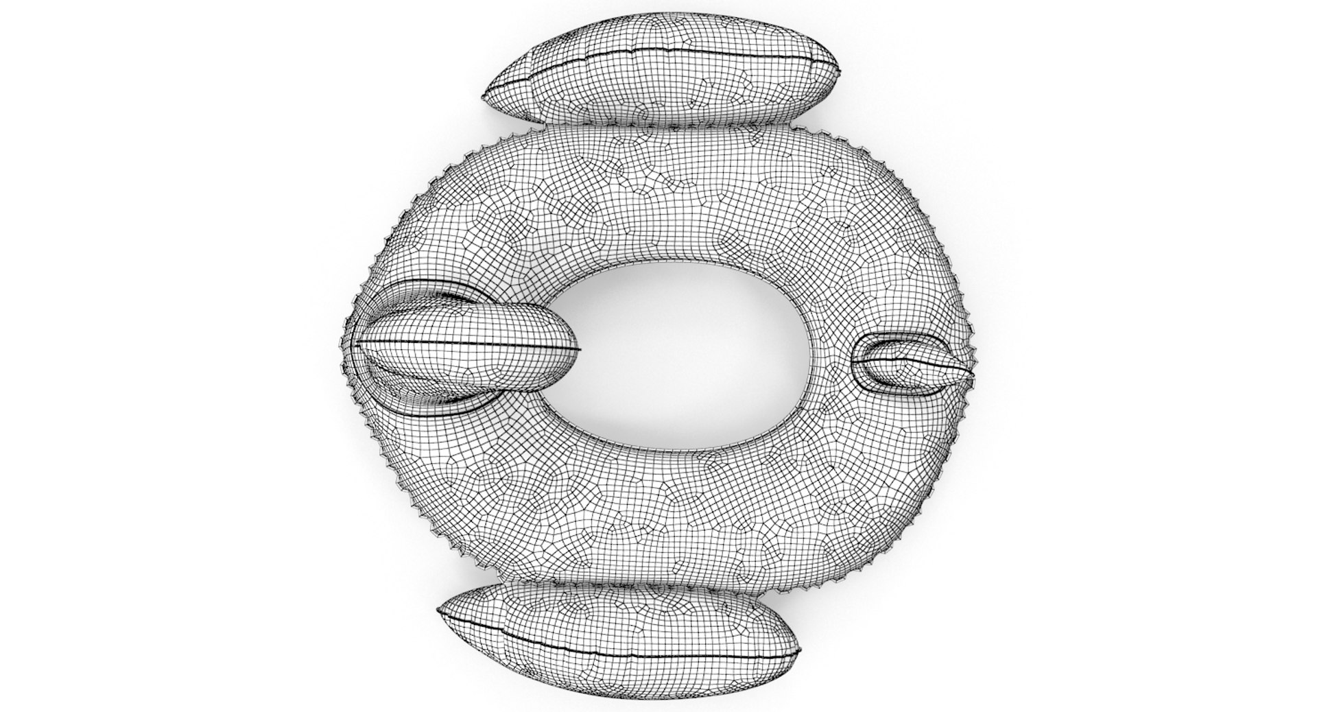 3D Gold Swan Pool Float Model - TurboSquid 1414240