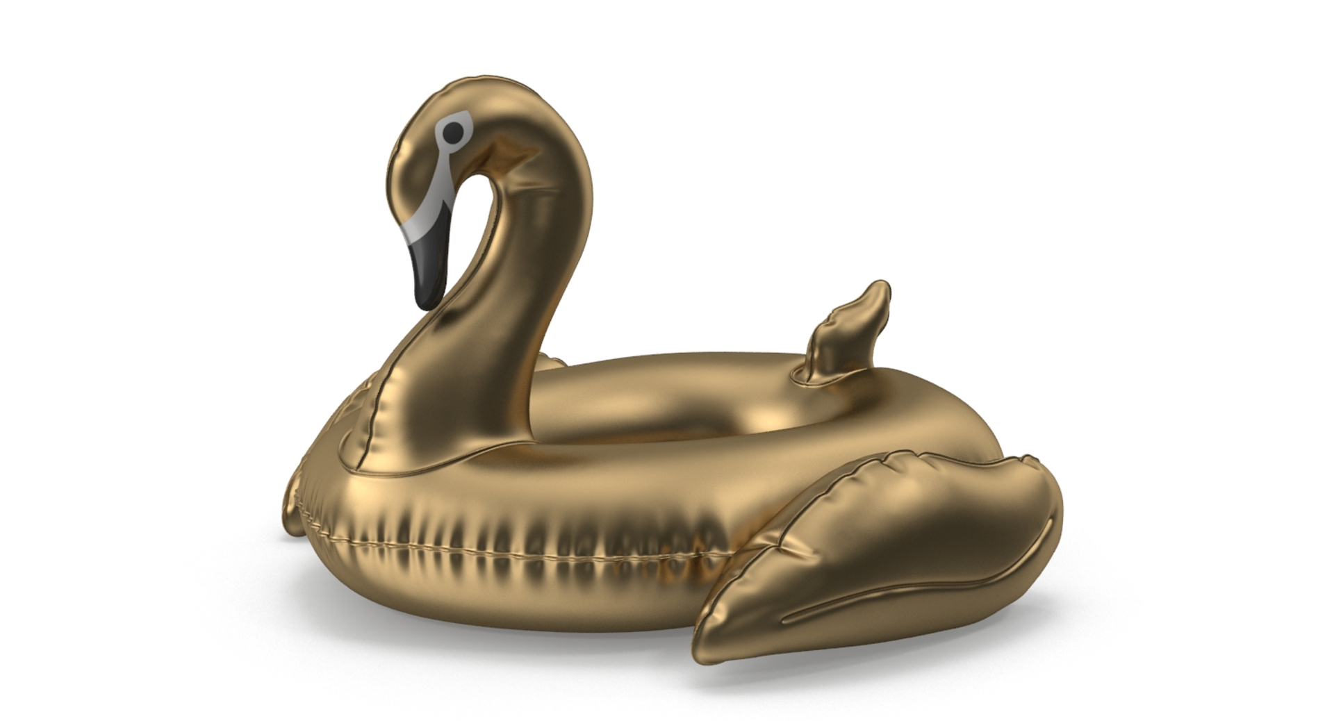 3D Gold Swan Pool Float Model - TurboSquid 1414240