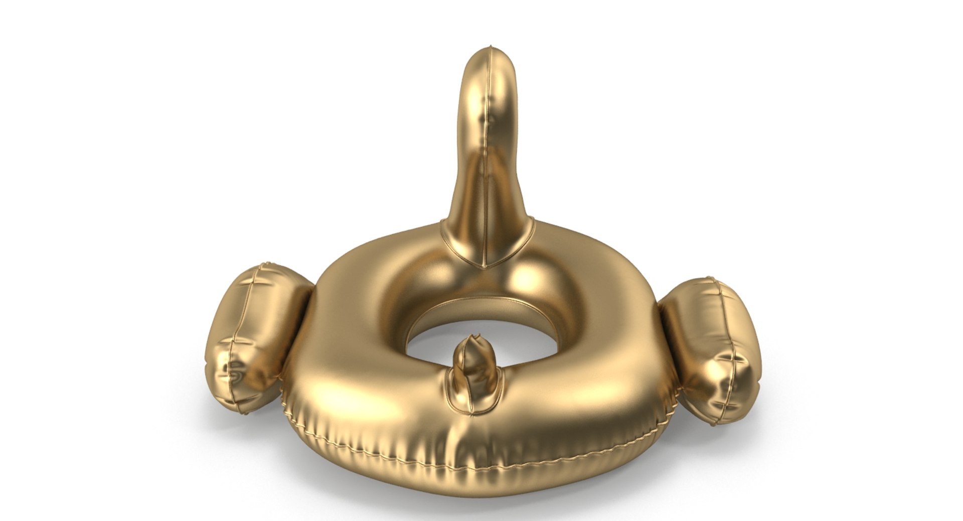3D Gold Swan Pool Float Model - TurboSquid 1414240