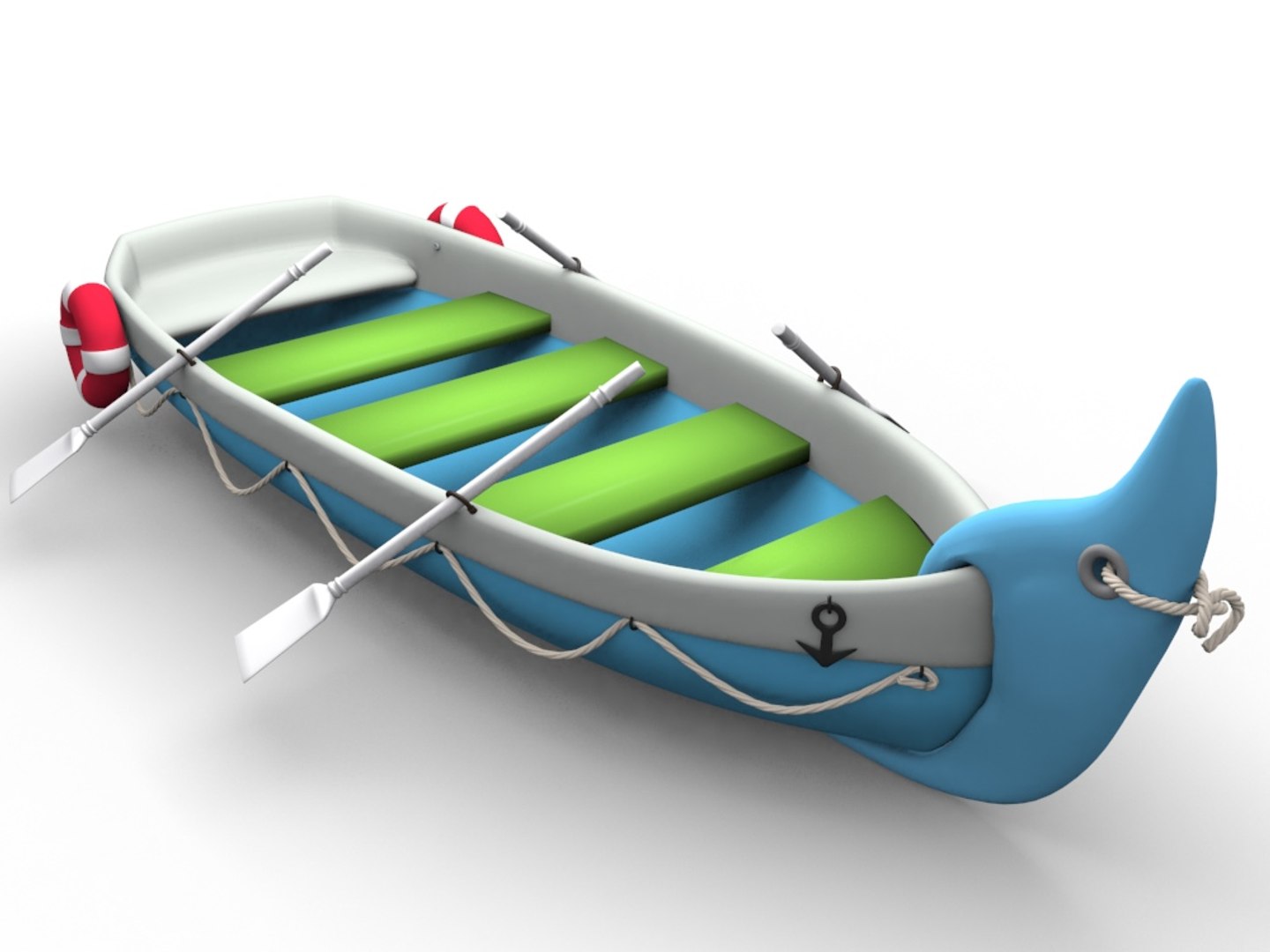 3D rubber boat model - TurboSquid 1318471
