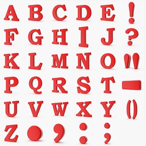 3D Alphabet Letters Models - Browse & Download Formats - TurboSquid