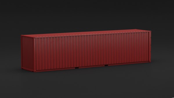 modelo 3d Oficina Contenedor Rojo - TurboSquid 2086652