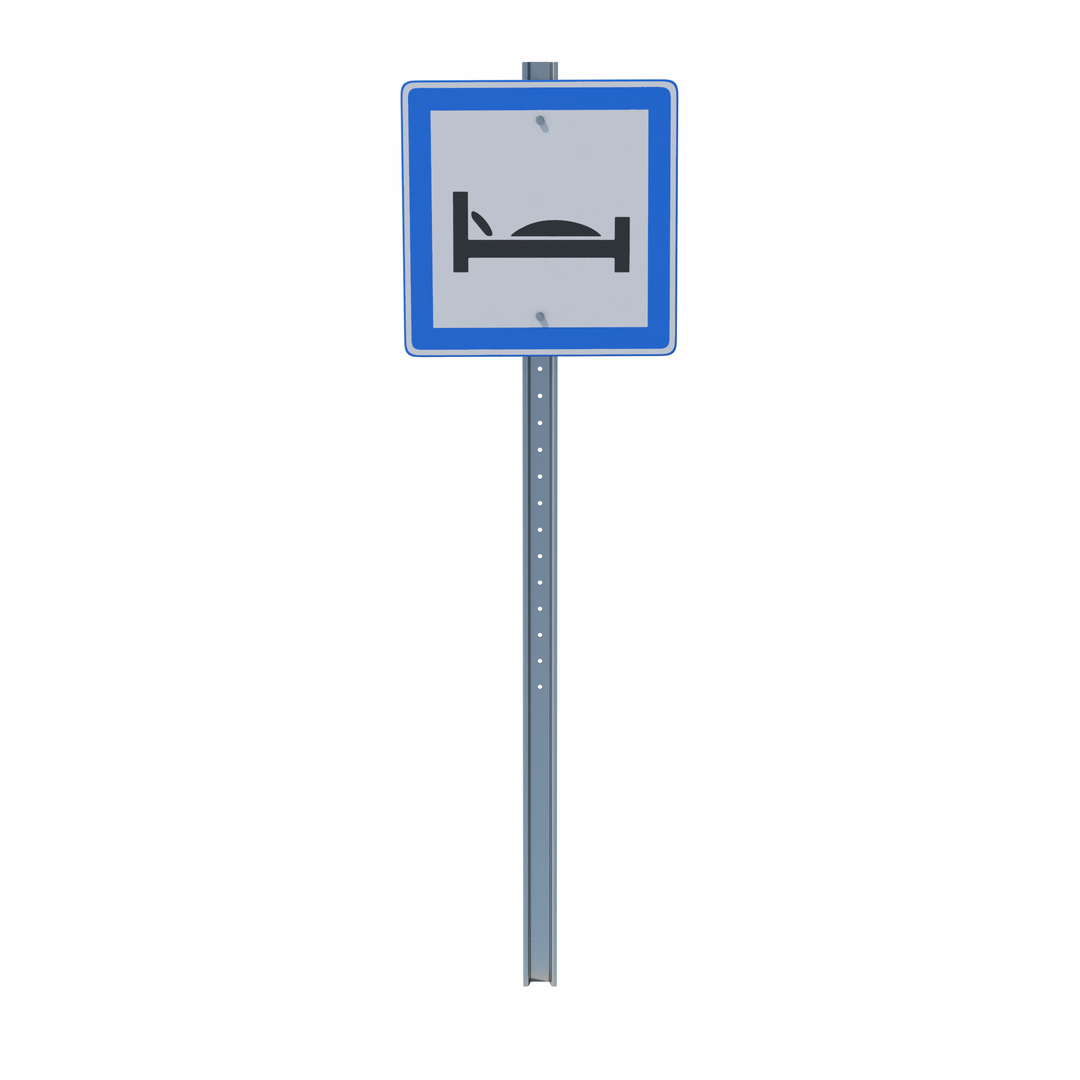 3D Hotel Road Sign - TurboSquid 2103317