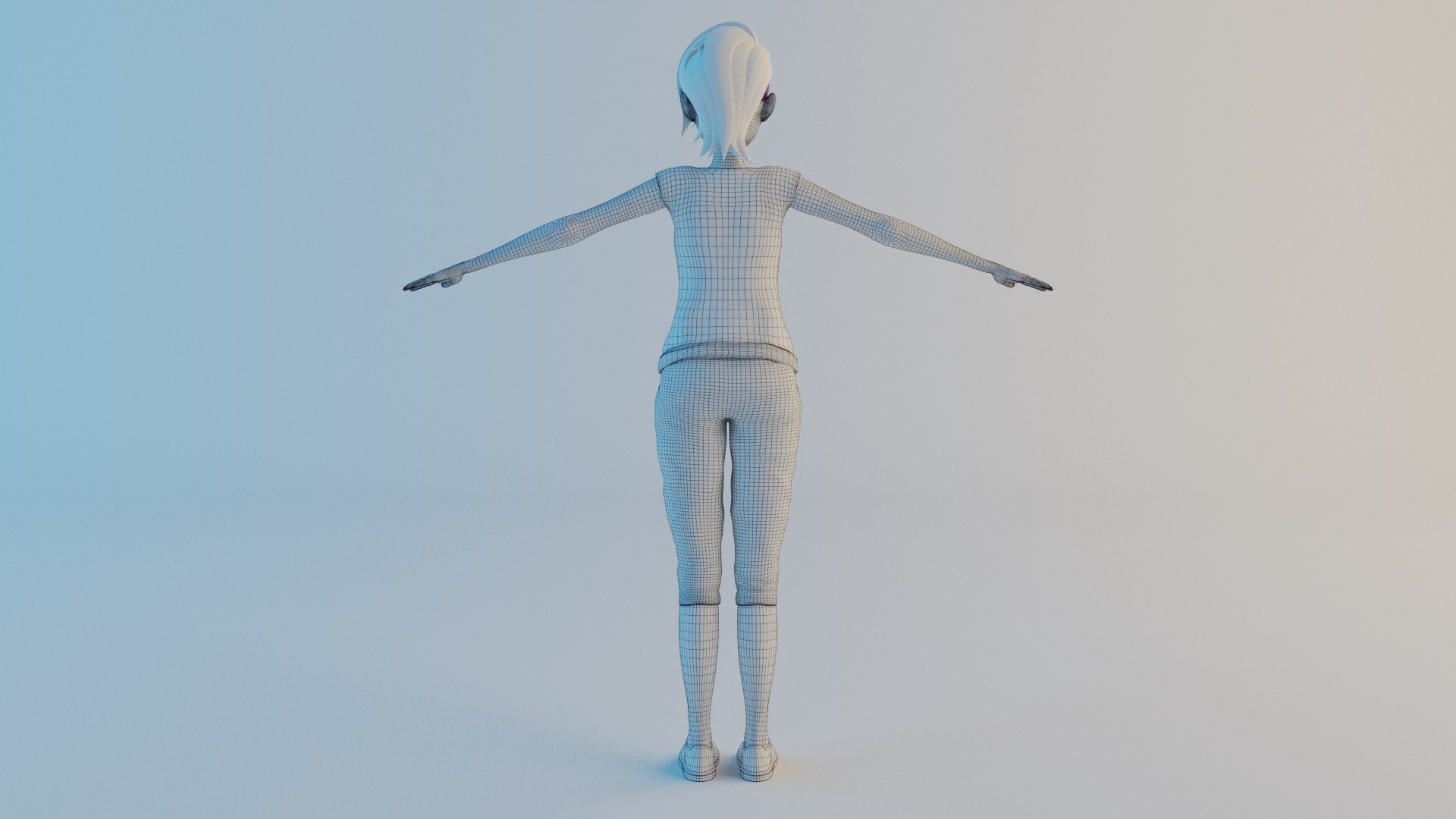 Cartoon Girl Rigged Model - TurboSquid 1327830
