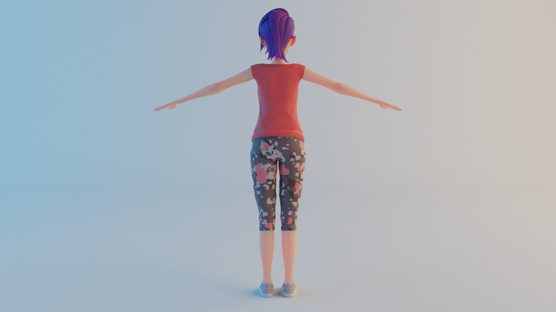 Cartoon Girl Rigged Model - TurboSquid 1327830