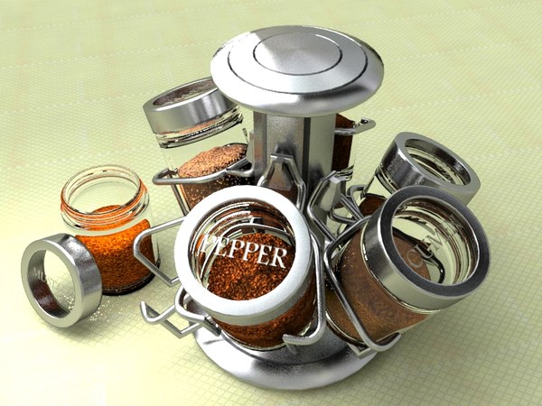 spice rack 3d 3ds