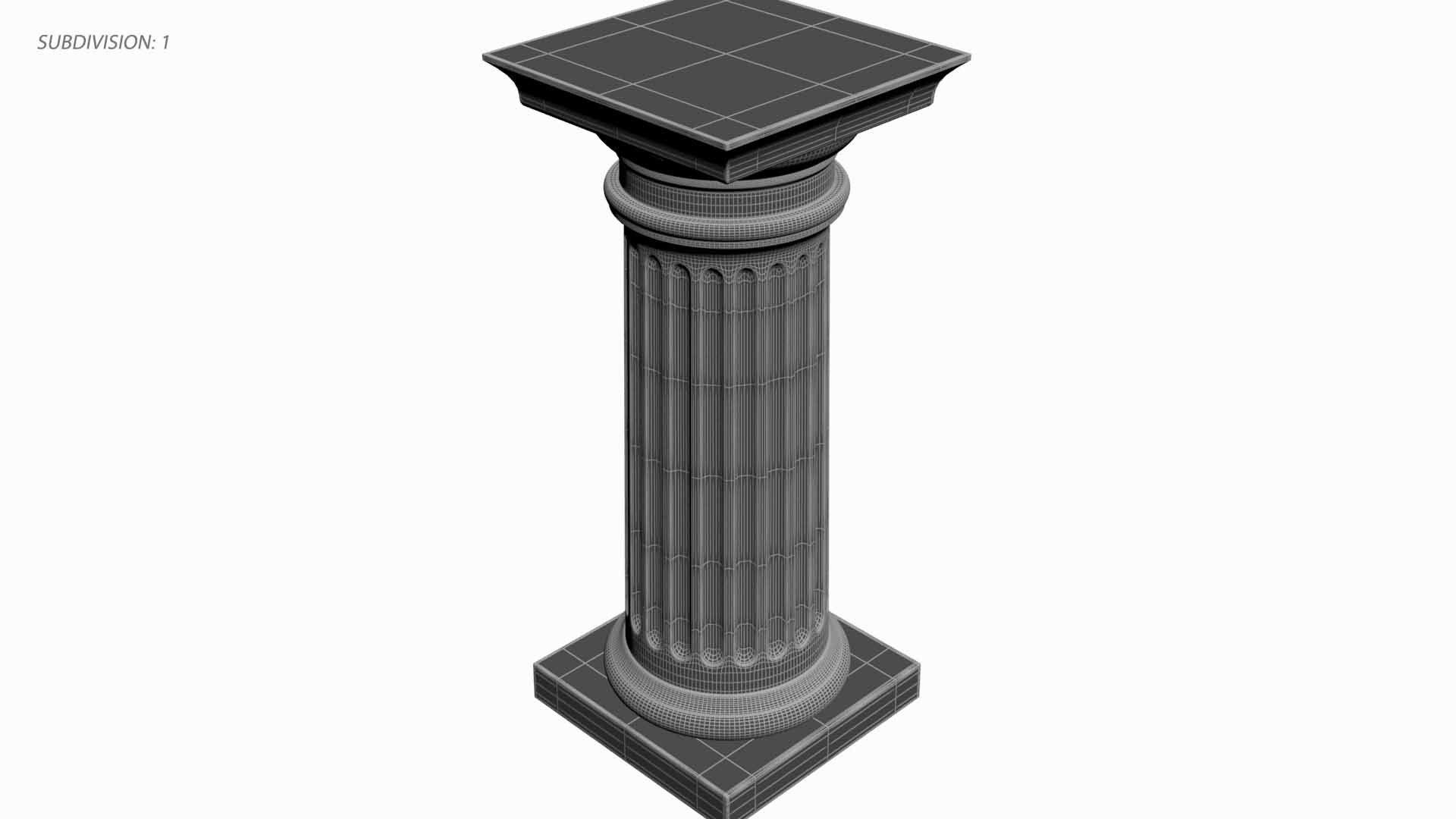 Pillar Baroque Column 3D - TurboSquid 2363620