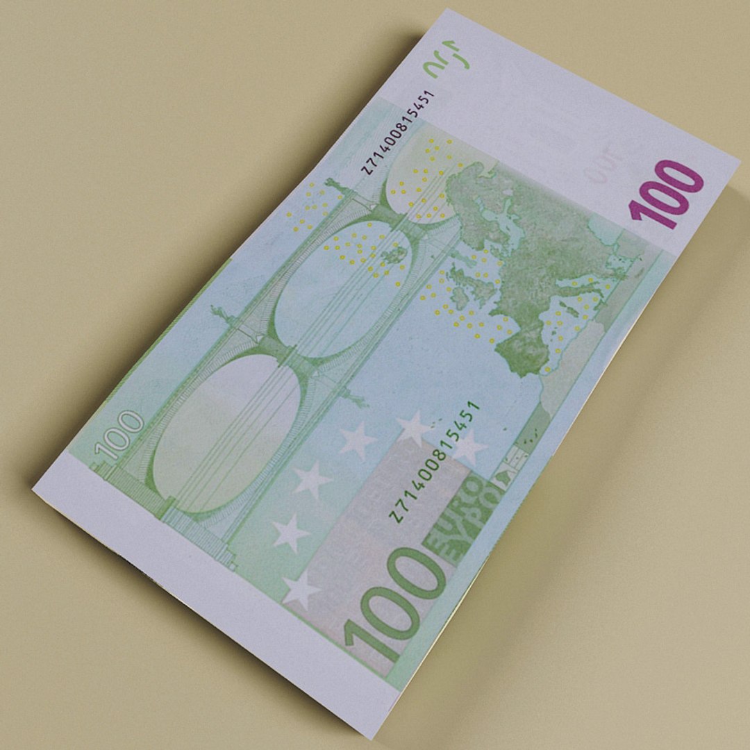 3d Euro Banknotes