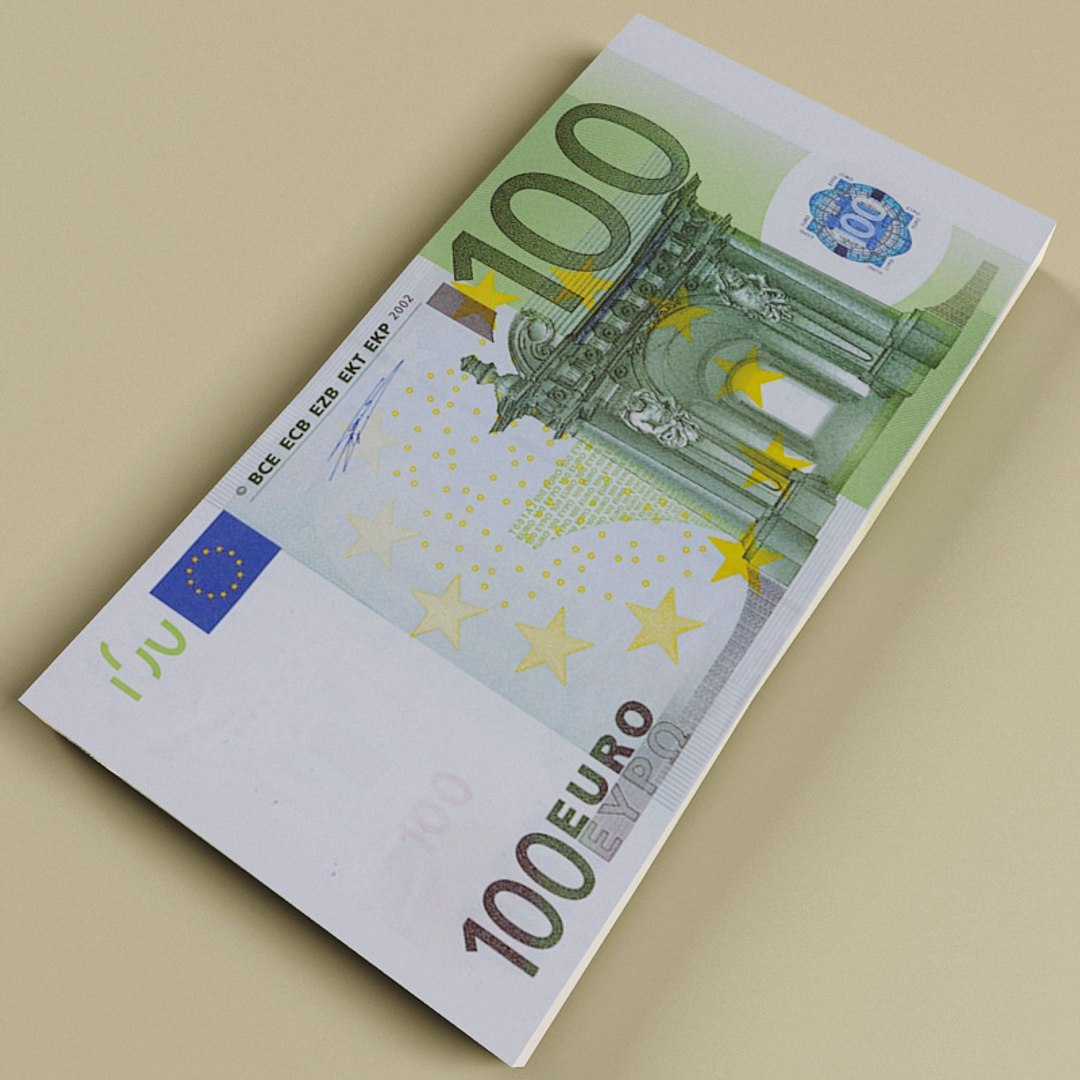 3d Euro Banknotes