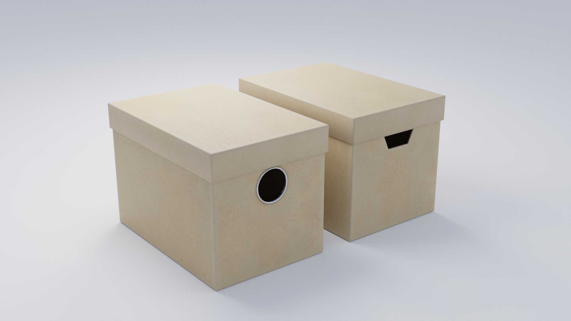 Cardboard Filing Box 4K And 2K 3D Model - TurboSquid 2009746
