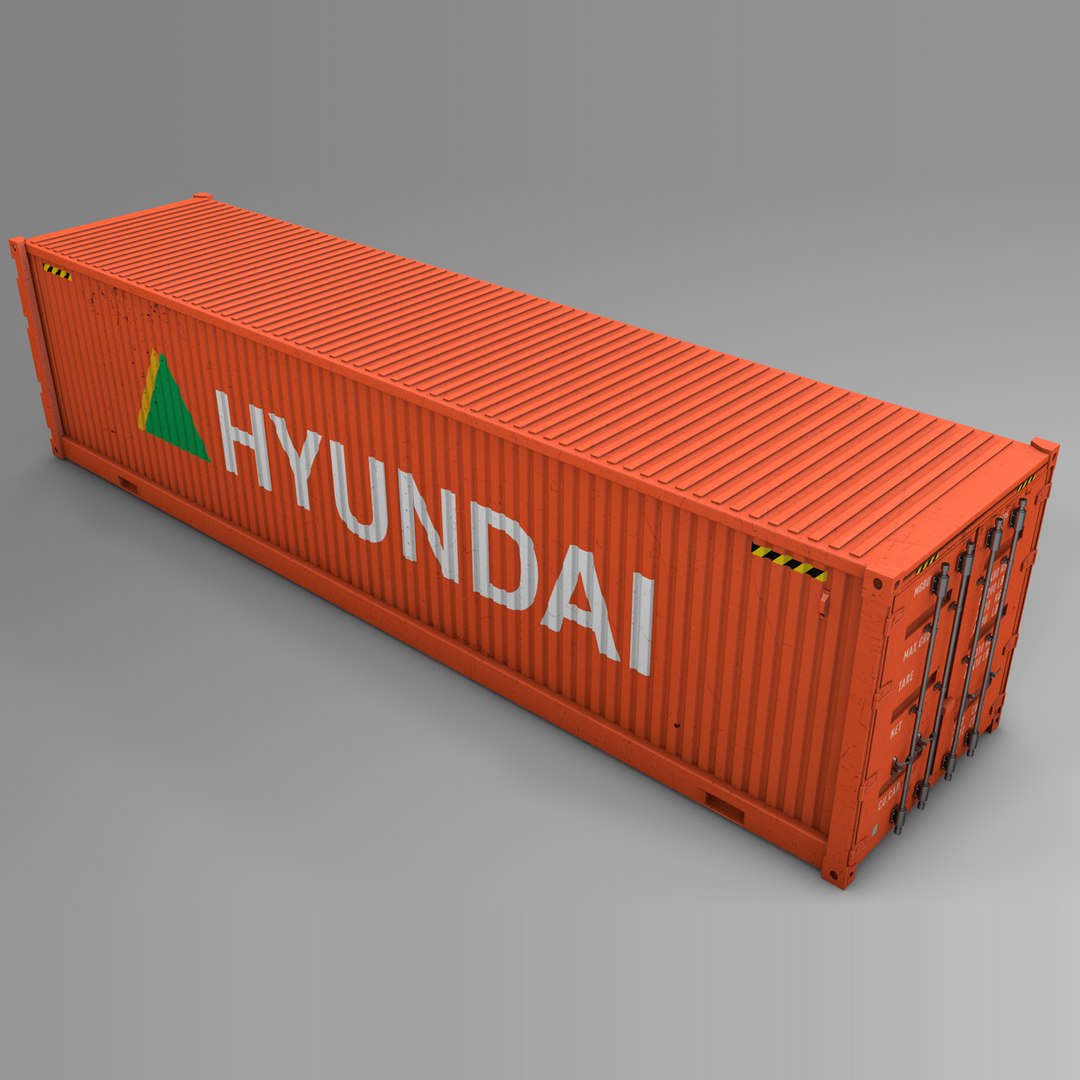 3D hyundai cargo container l727 model - TurboSquid 1563508