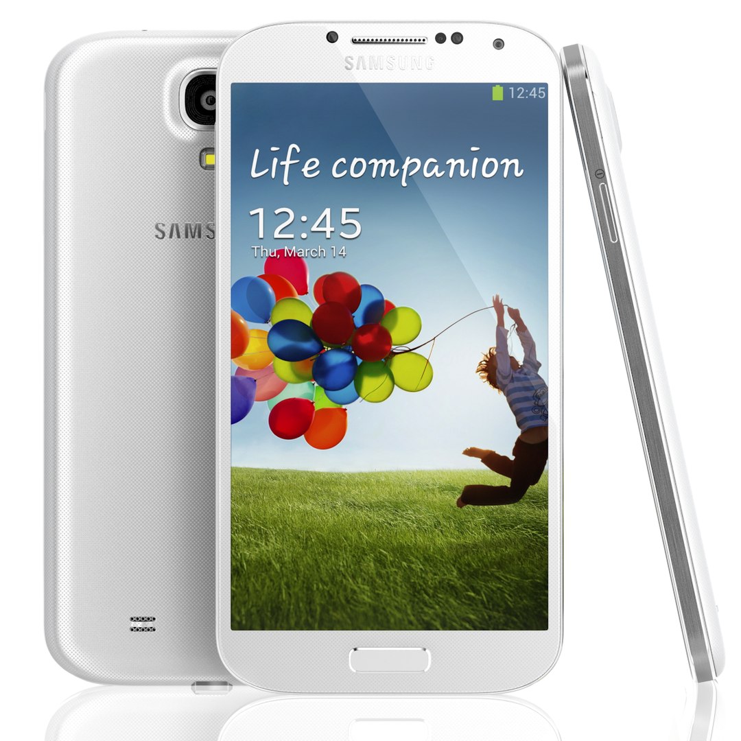 3d Samsung Galaxy S4 Blue Model