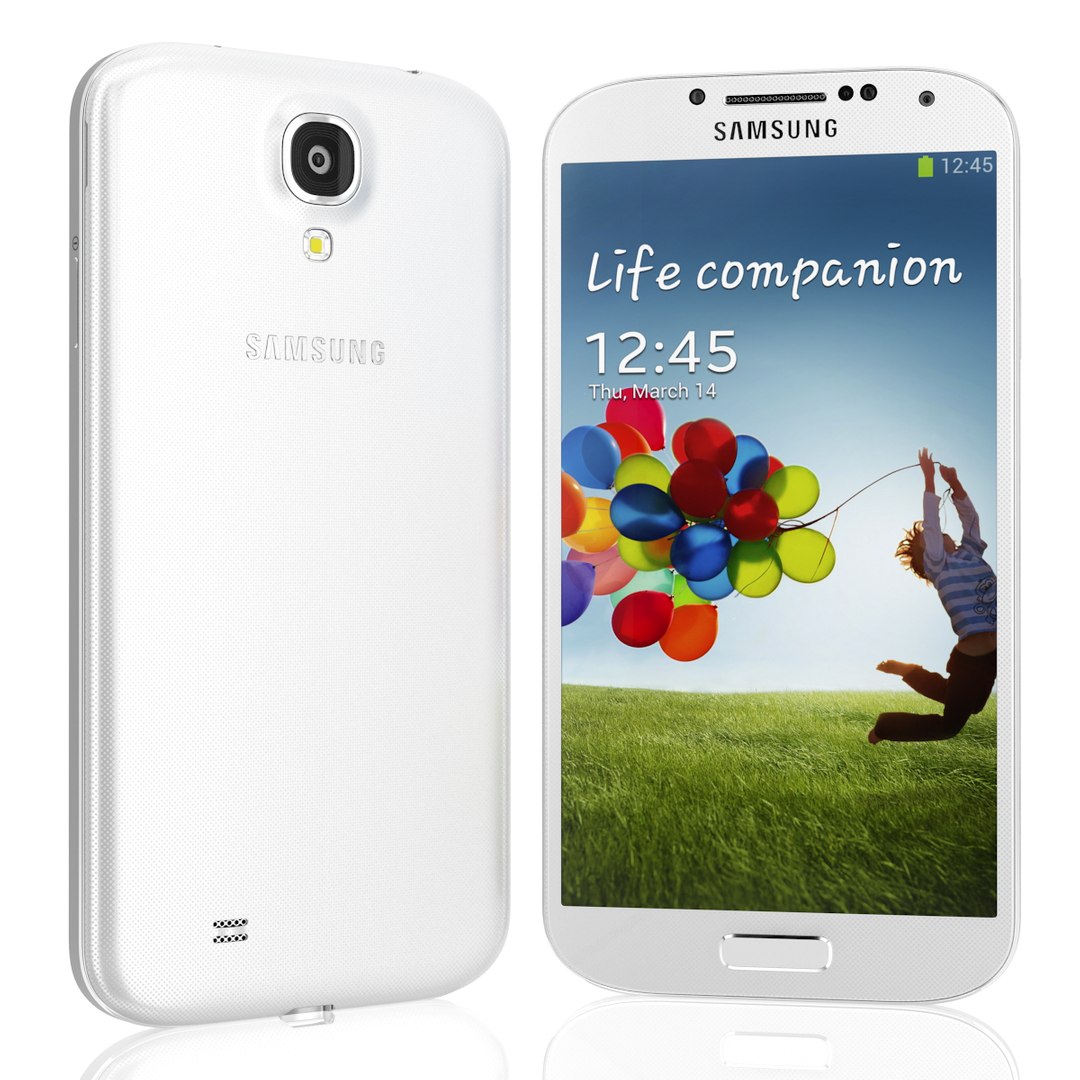 3d Samsung Galaxy S4 Blue Model