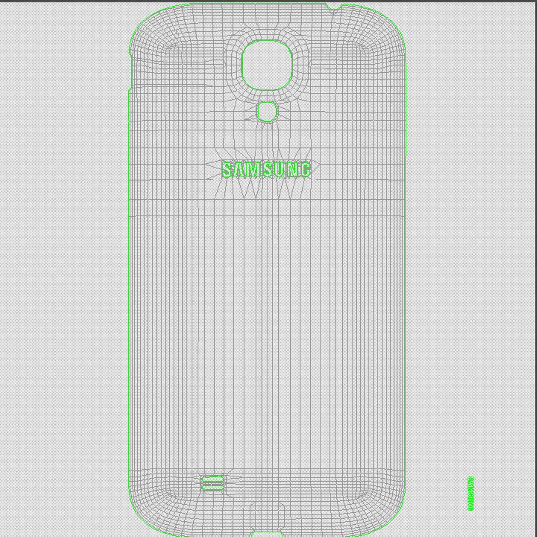 3d Samsung Galaxy S4 Blue Model