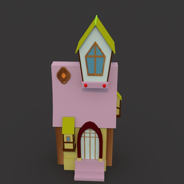 3D cartoon house model - TurboSquid 1475476