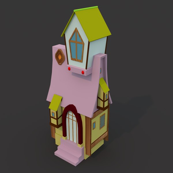 3D cartoon house model - TurboSquid 1475476