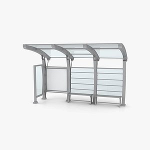 Bus Stop Enclosure Lightwave Models for Download | TurboSquid