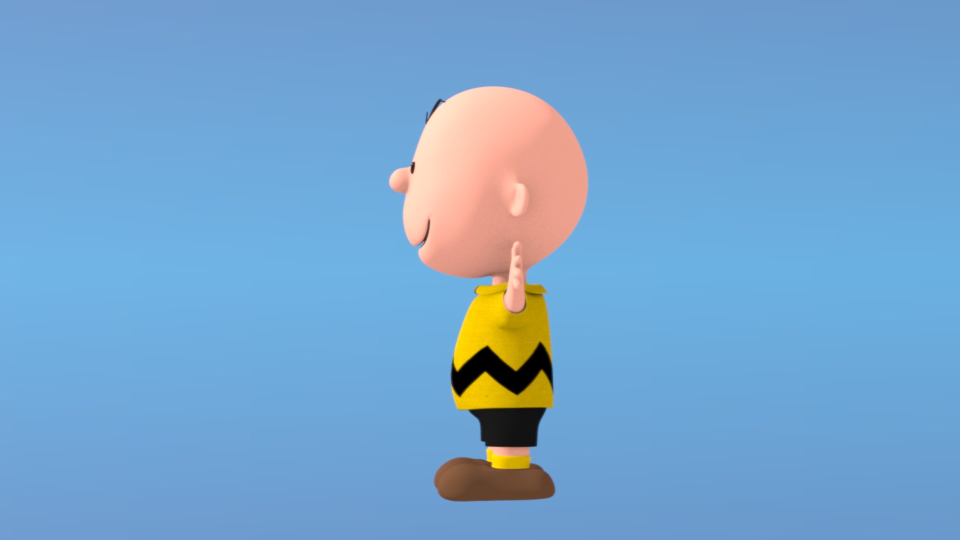 3d Model Peanuts Charlie Brown