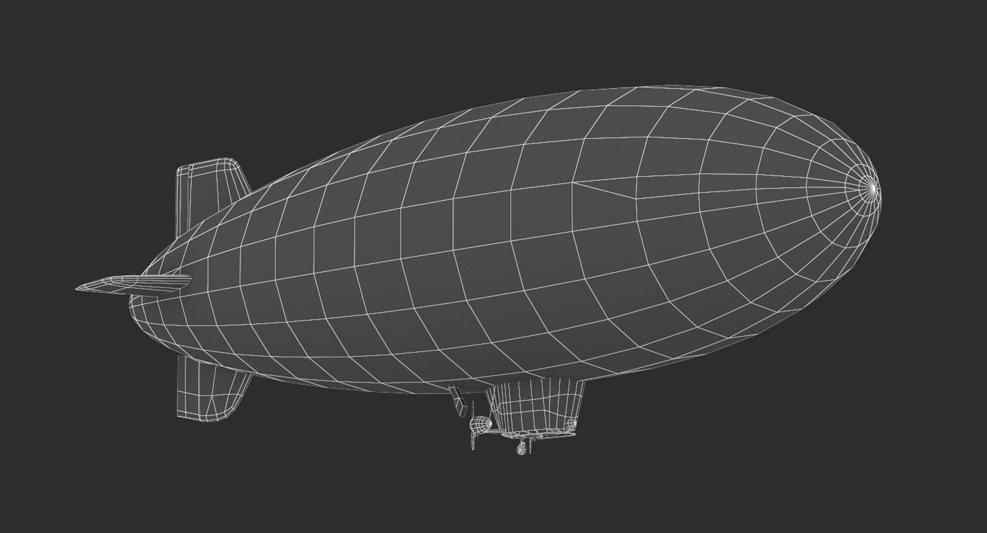 Low-poly Goodyear Blimp 3D Model - TurboSquid 1239891