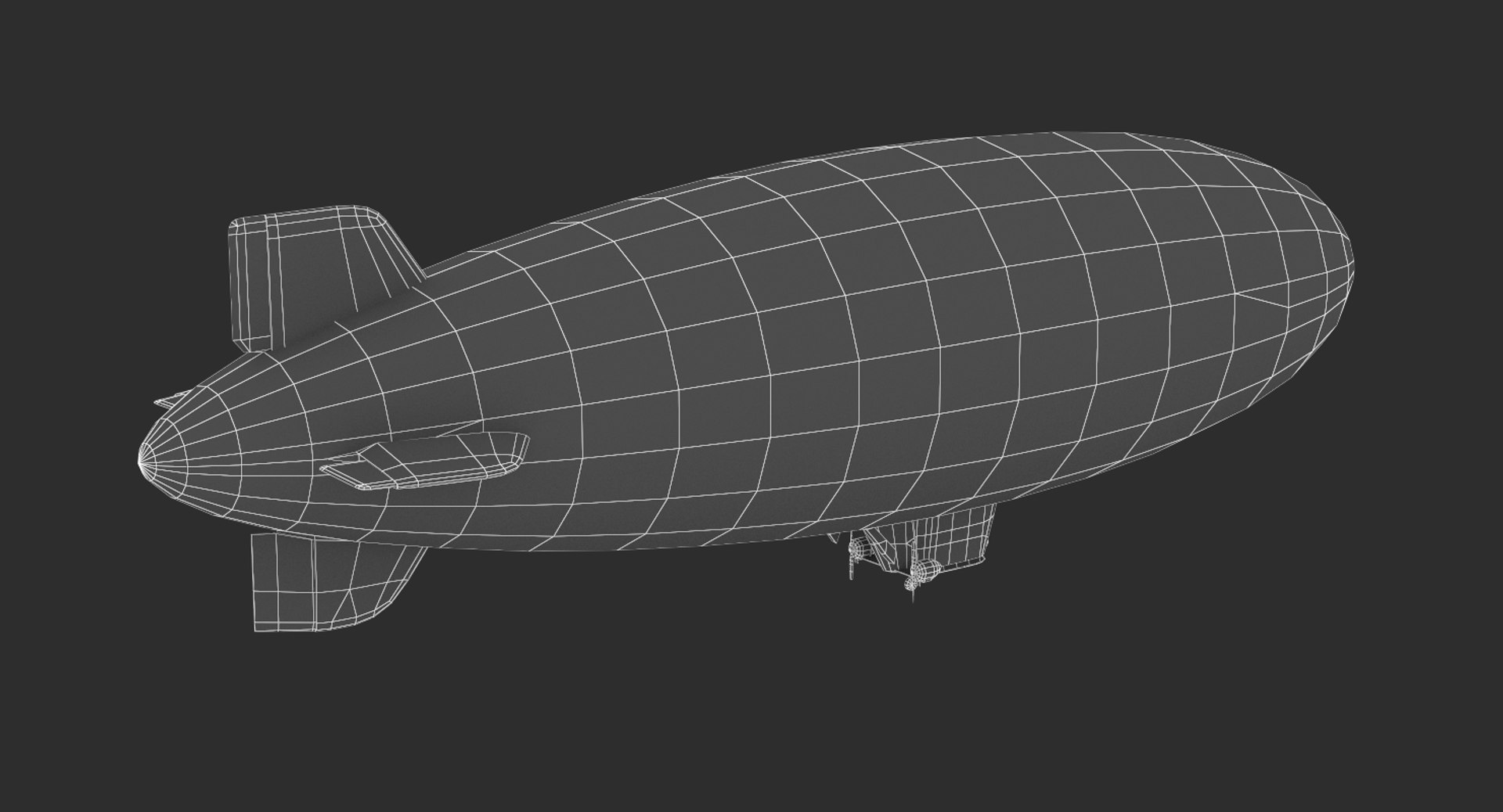 Low-poly Goodyear Blimp 3D Model - TurboSquid 1239891