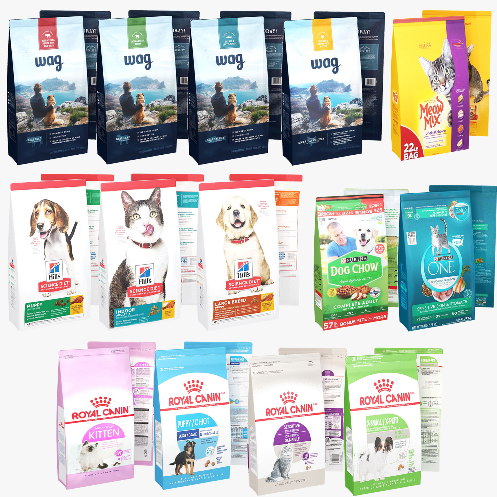 3D Package Pet Food Collection 14 in 1 model - TurboSquid 1731037