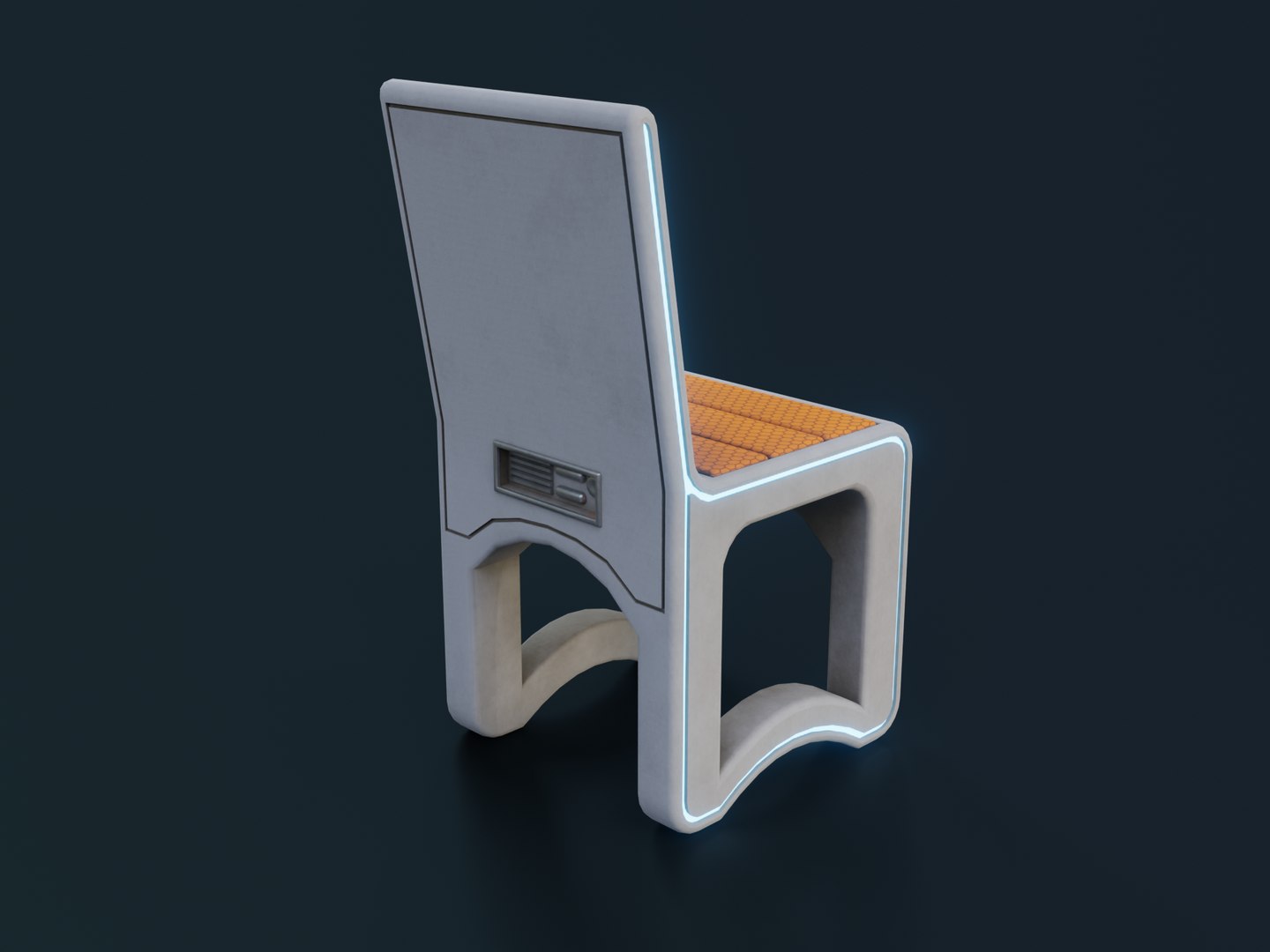 3D Sci-Fi Chair Model - TurboSquid 1853537