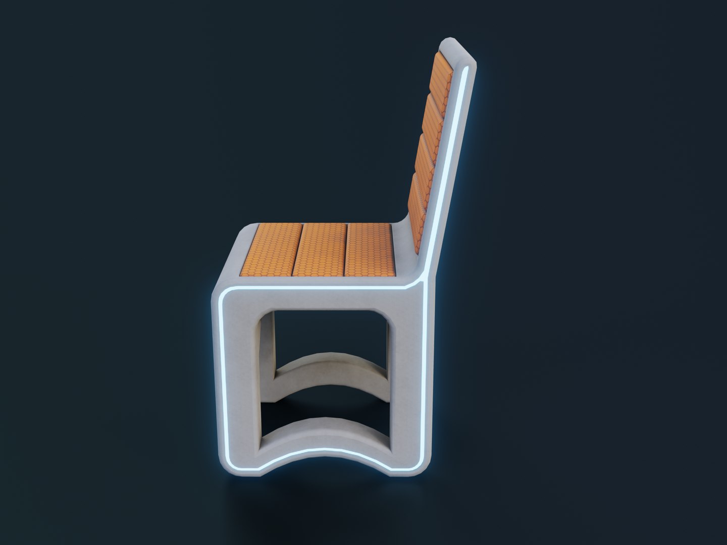 3D Sci-Fi Chair Model - TurboSquid 1853537