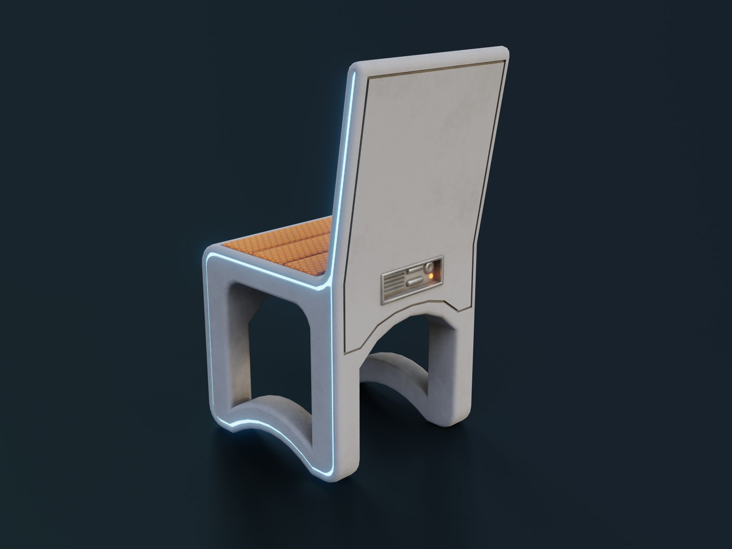 3D Sci-Fi Chair Model - TurboSquid 1853537