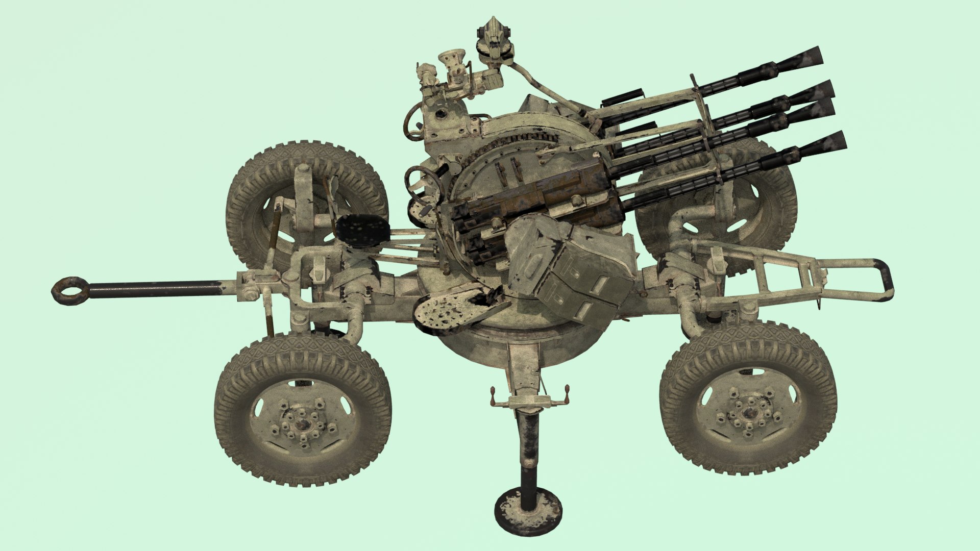 3D ZPU-4 Model - TurboSquid 2085980