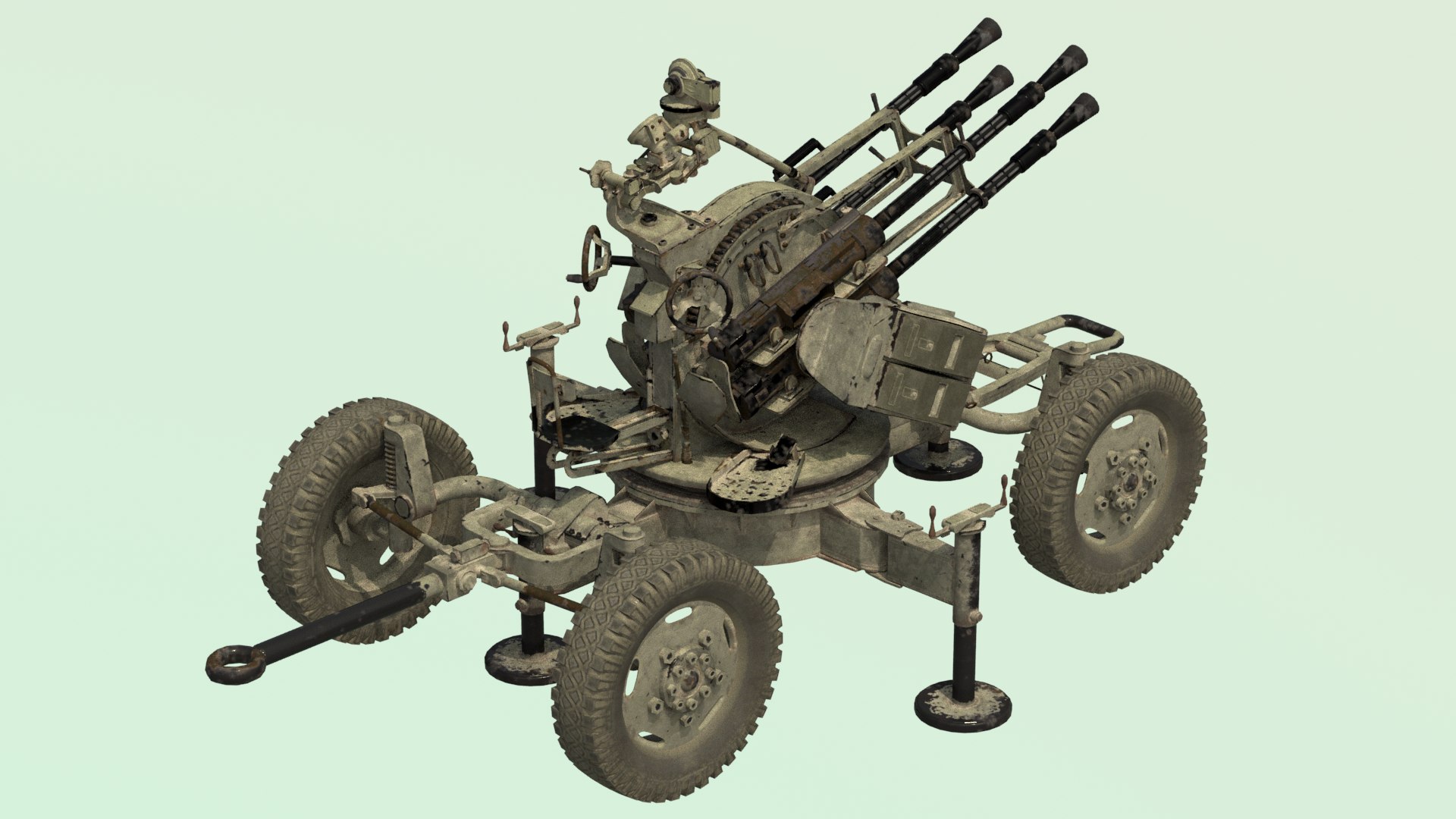 3D ZPU-4 Model - TurboSquid 2085980