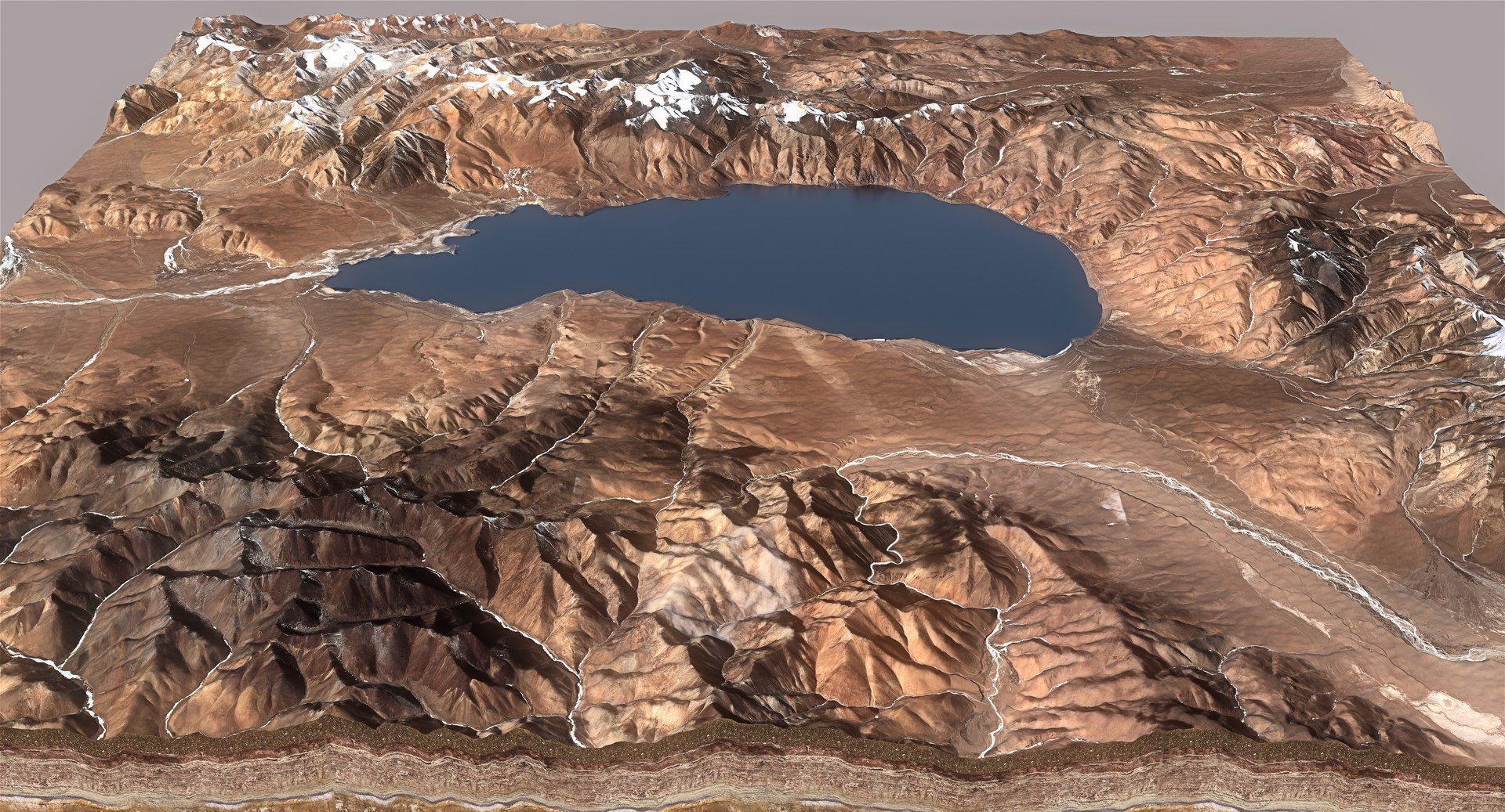 Lake china relief 3D model - TurboSquid 1261247