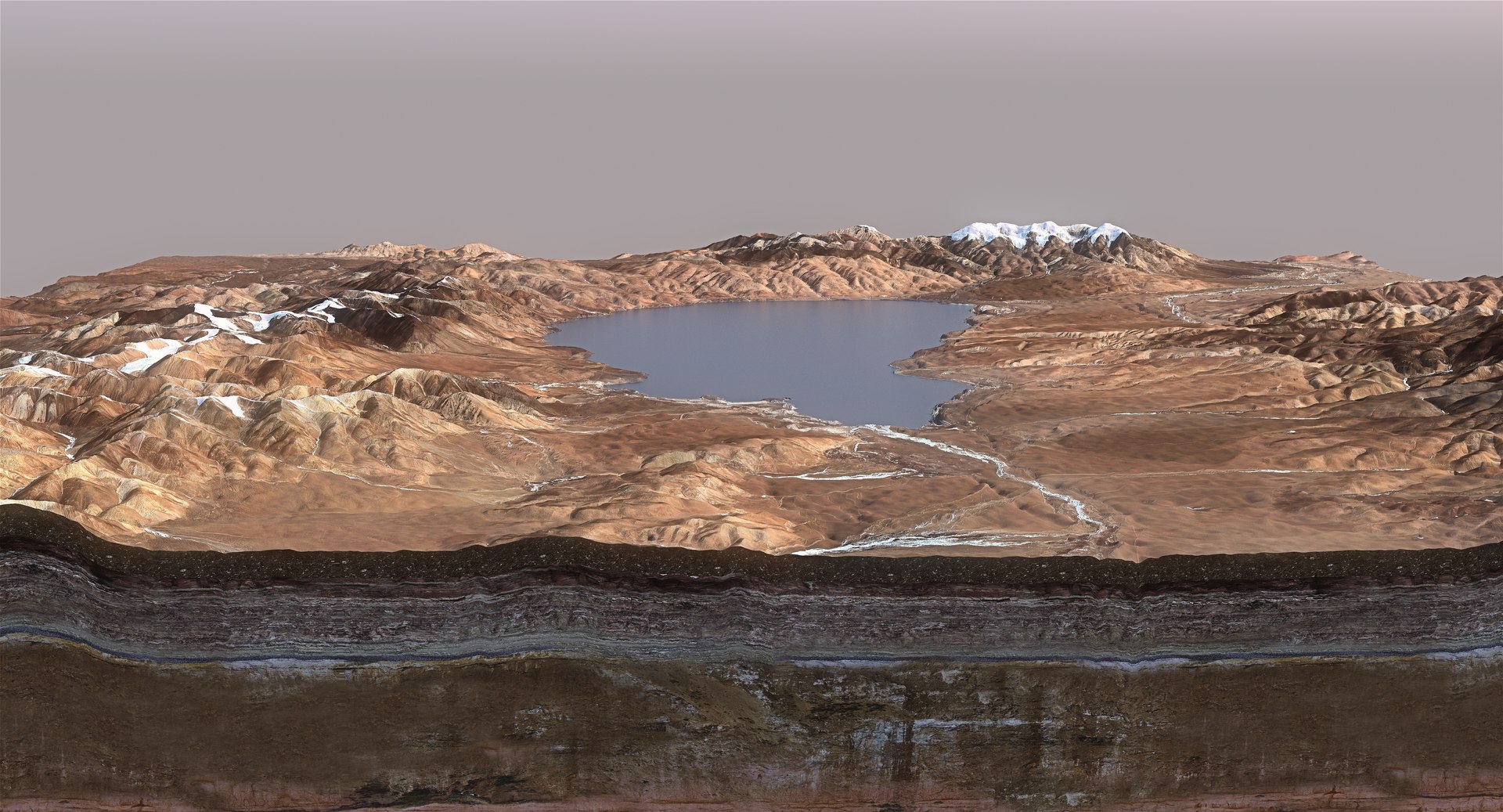 Lake china relief 3D model - TurboSquid 1261247