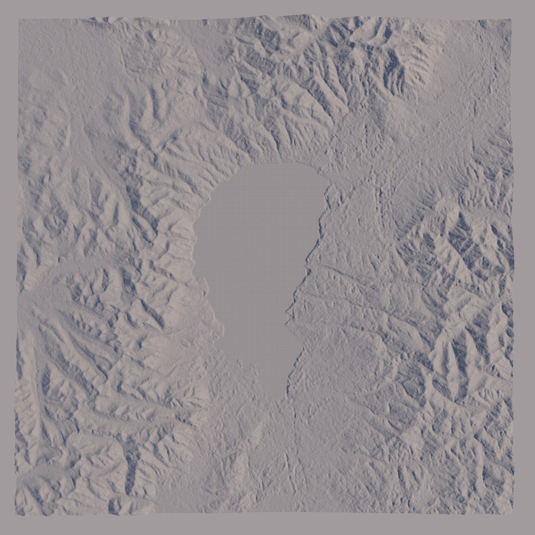 Lake china relief 3D model - TurboSquid 1261247